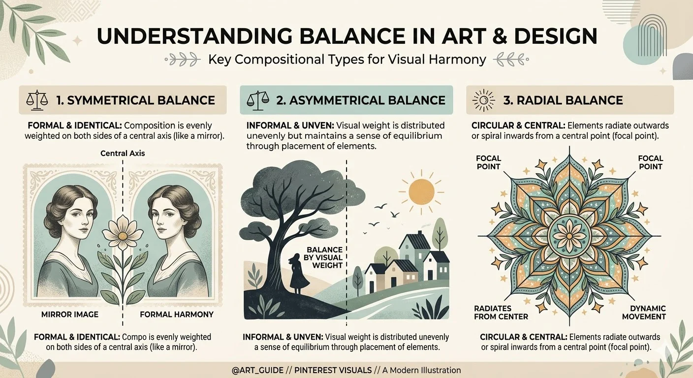 What Does Balance Mean in Art? Definition, Types and Examples for 2026